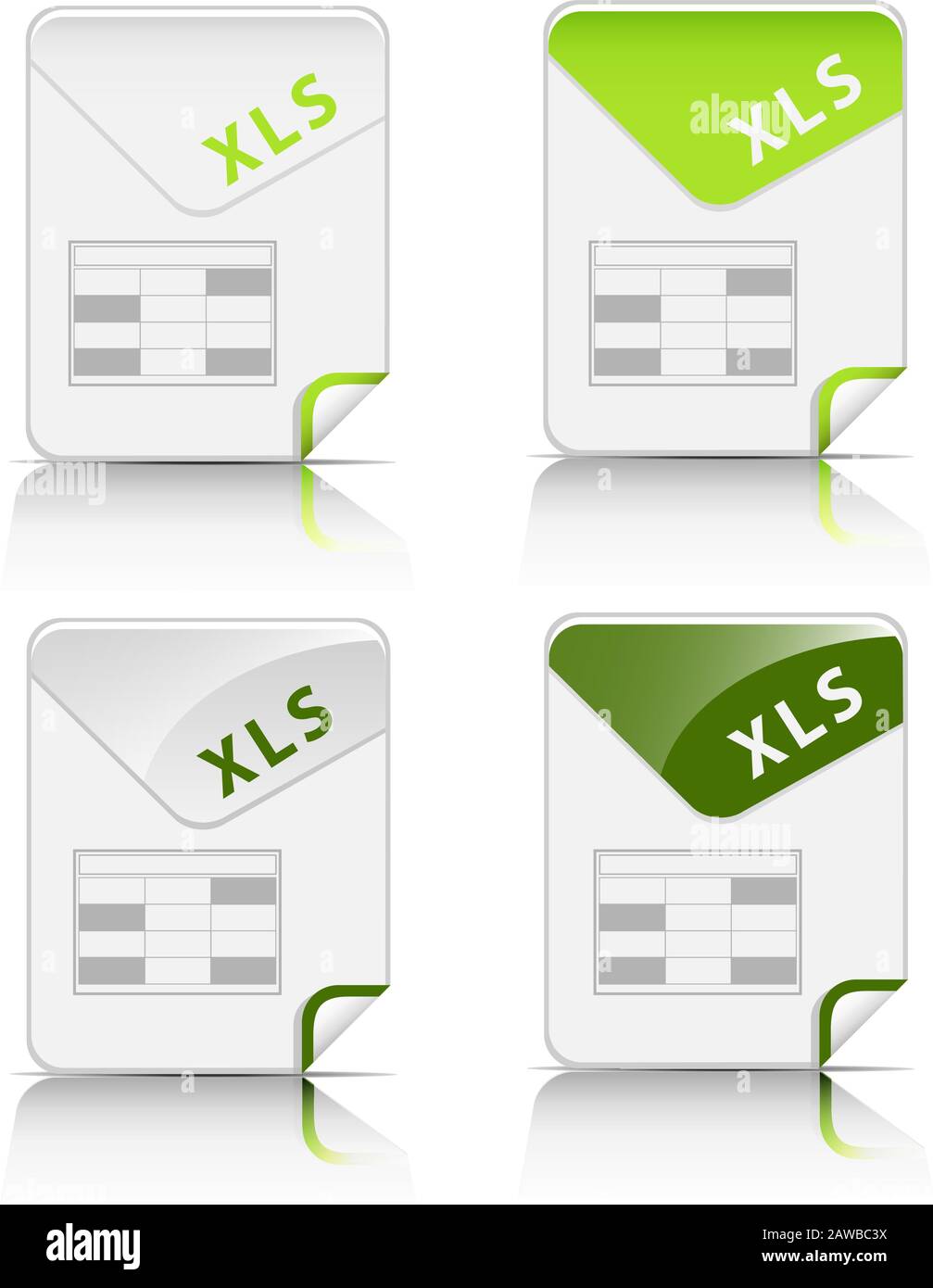 Creative and modern design of file type icon Stock Vector Image & Art ...