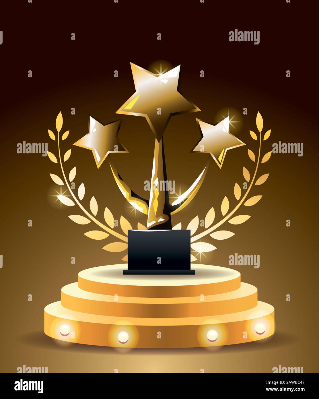 Film award television trophy Stock Vector Images - Alamy