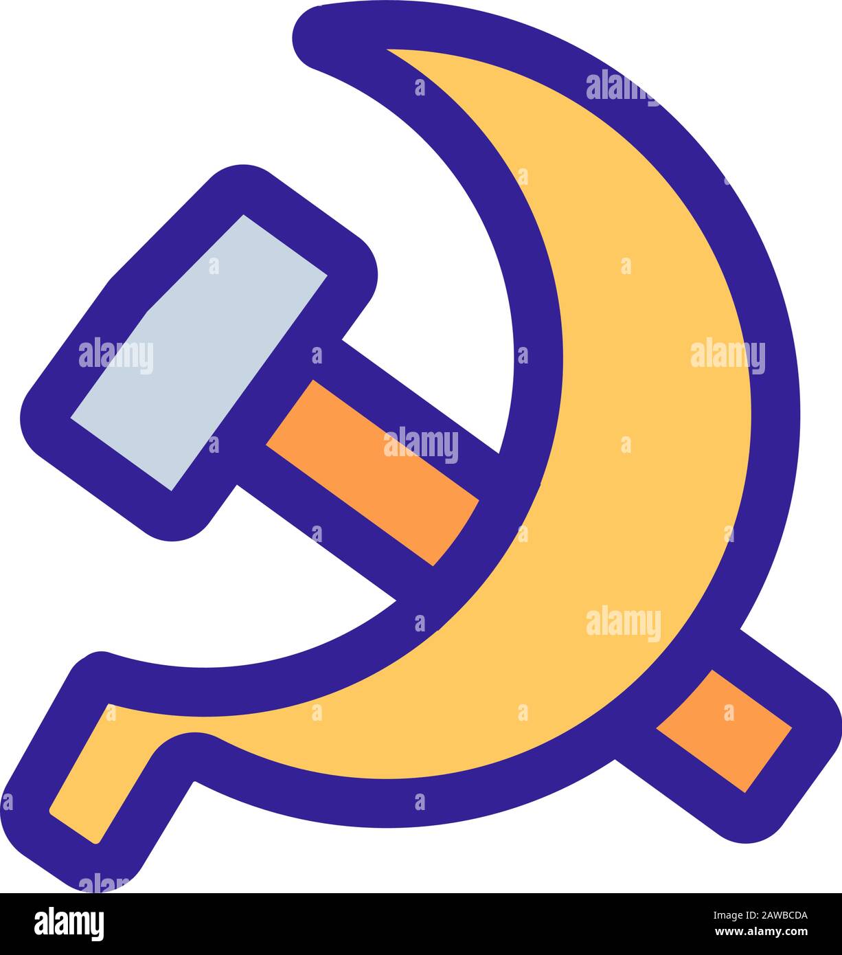 Socialism is an icon vector. Isolated contour symbol illustration Stock ...