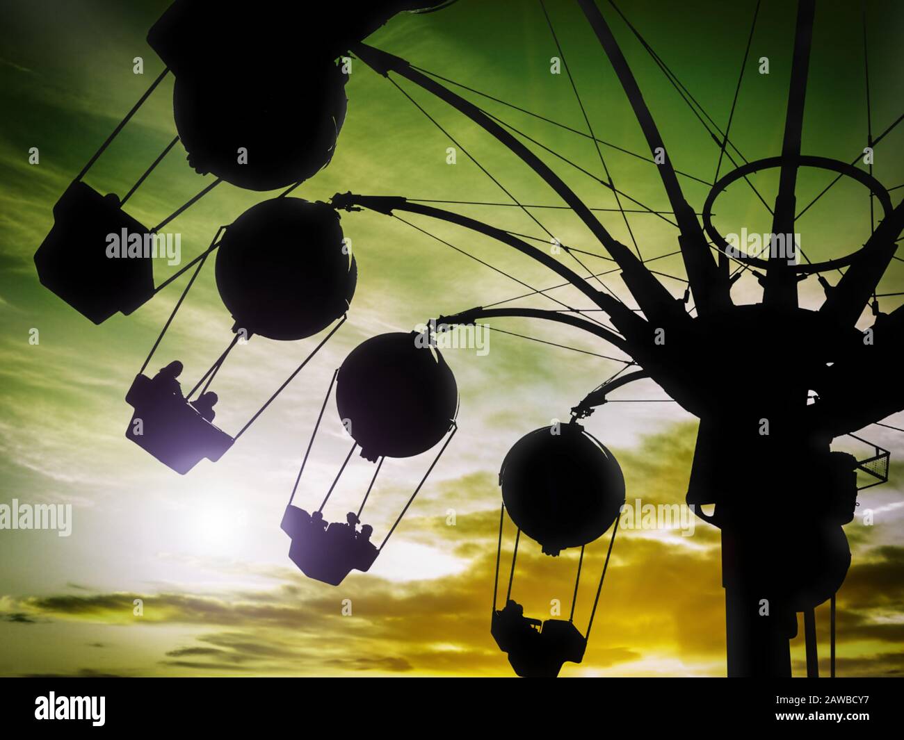 Amusement park ecological positive movement Stock Photo - Alamy