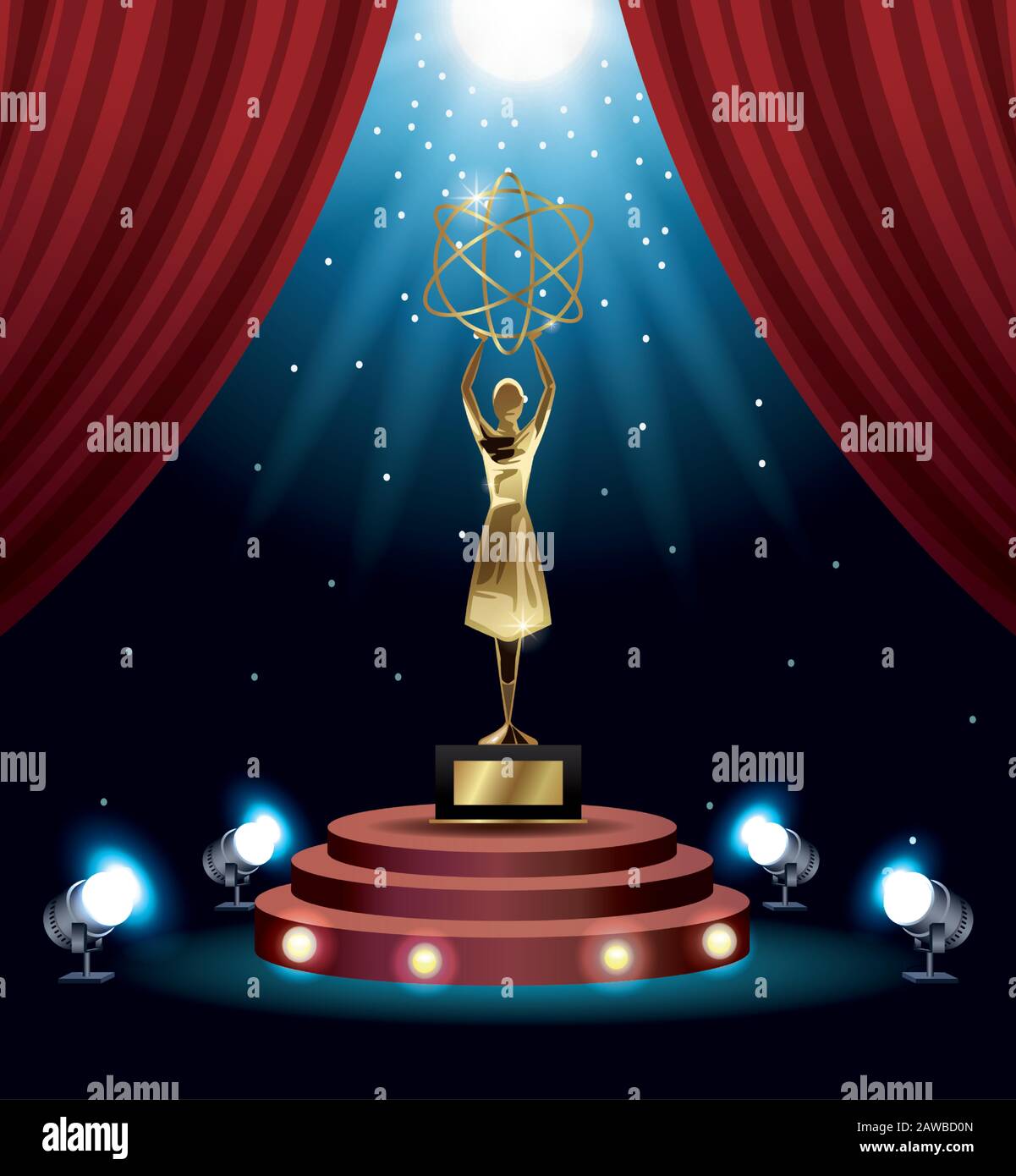Film Award Television Trophy High Resolution Stock Photography and ...