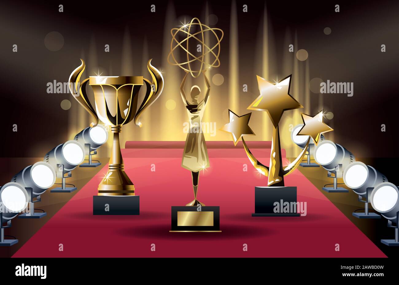 films awards set trophies icons Stock Vector Image & Art - Alamy