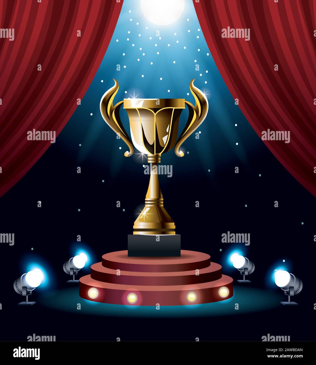 films awards trophy cup icon Stock Vector Image & Art - Alamy