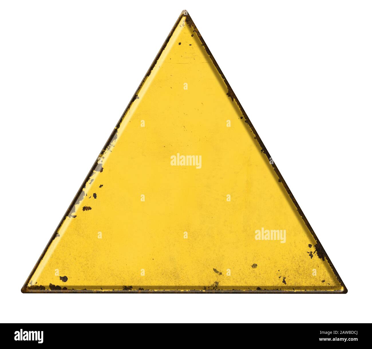 Empty vintage tin sign on a white background Stock Photo - Alamy