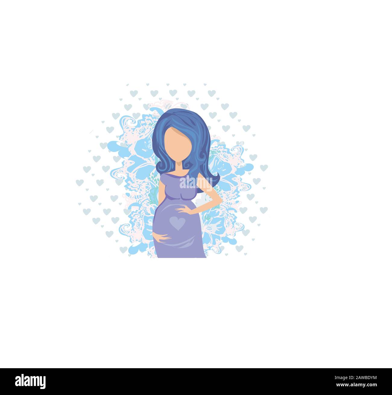 It's A boy! - pregnant woman card Stock Vector Image & Art - Alamy