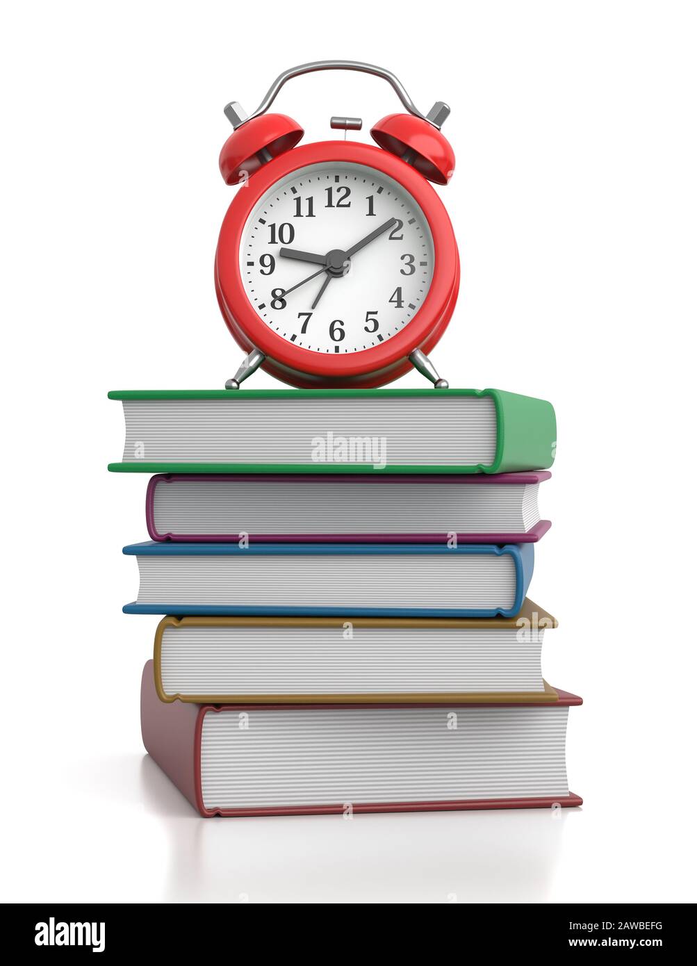 Workload Deadline Pressure Concept 3D Illustration on White Stock Photo ...