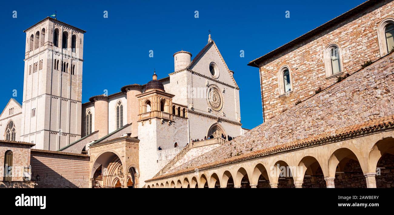 Assisi, the city of peace, Italy. UNESCO World Heritage Site, the ...