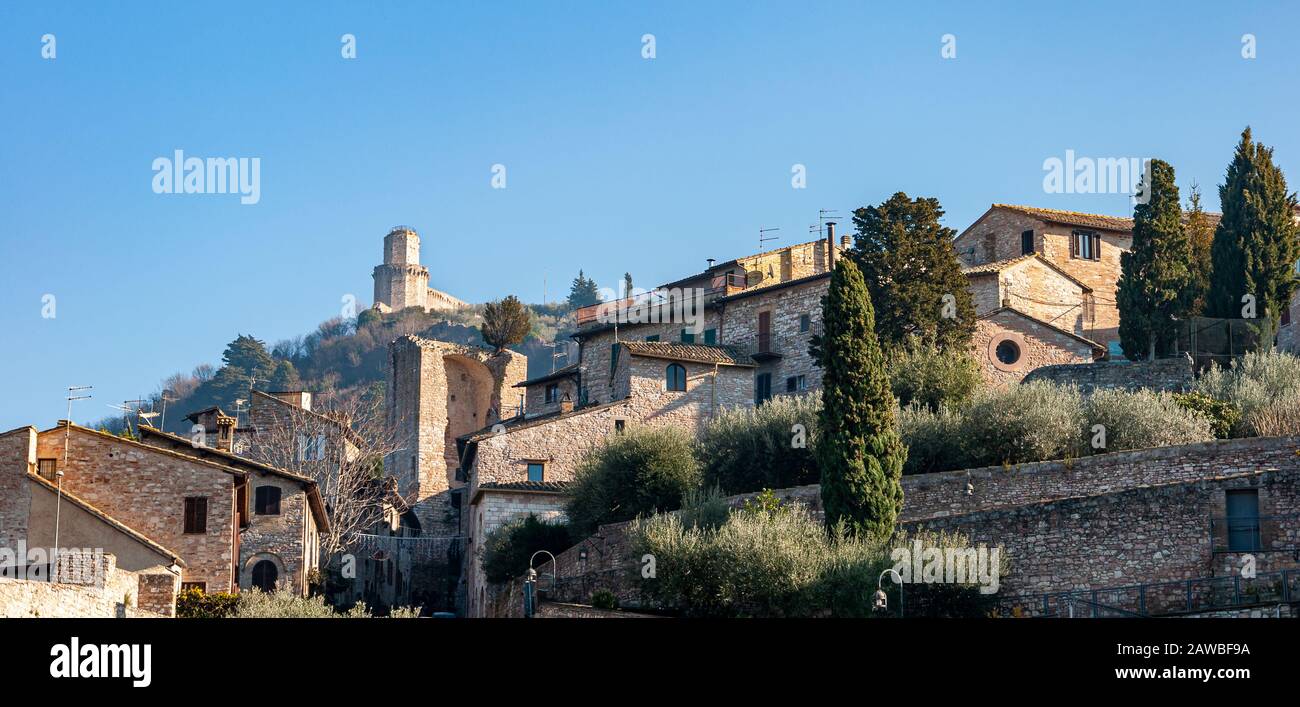 Assisi, the city of peace, Italy. UNESCO World Heritage Site, the ...