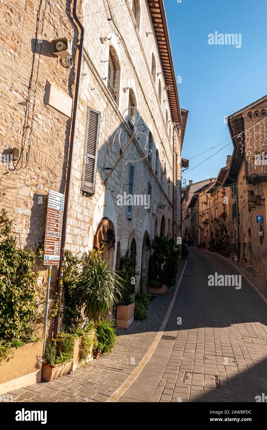 Assisi, the city of peace, Italy. UNESCO World Heritage Site, the ...