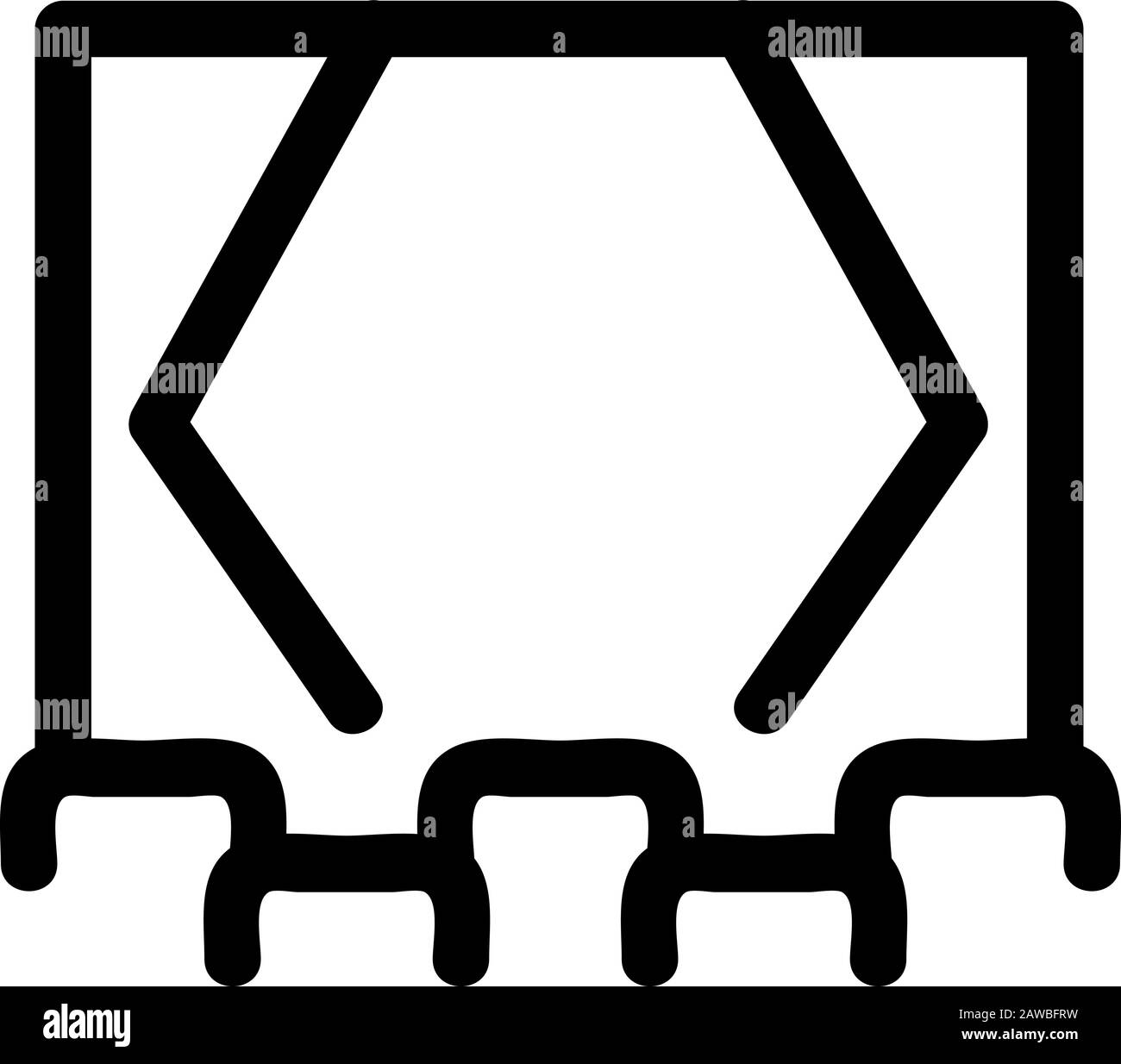 scene icon vector. Isolated contour symbol illustration Stock Vector ...