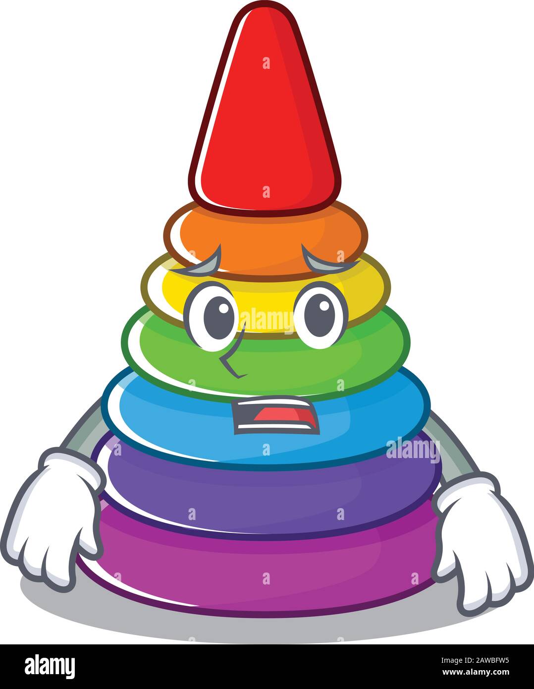 A picture of toy pyramid having an afraid face Stock Vector Image & Art ...