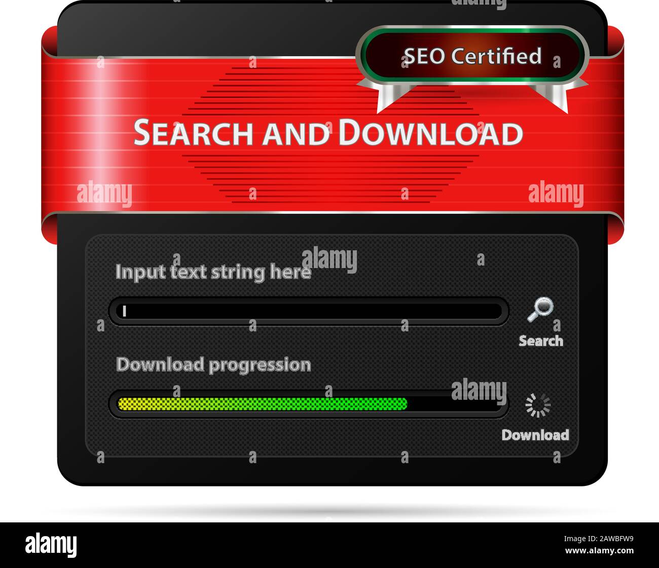 Search input icon Stock Vector Images - Alamy