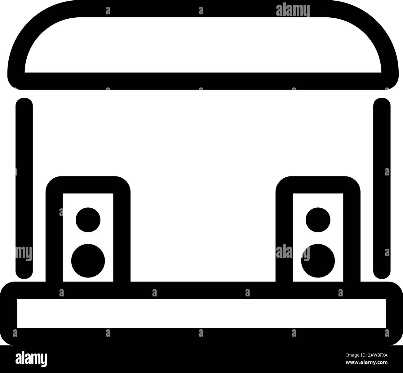 Vintage shop street scene Cut Out Stock Images & Pictures - Alamy