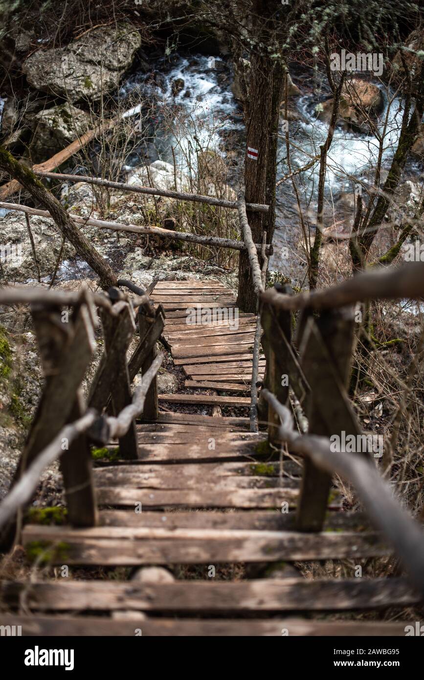 Crossing a broken bridge hi-res stock photography and images - Alamy
