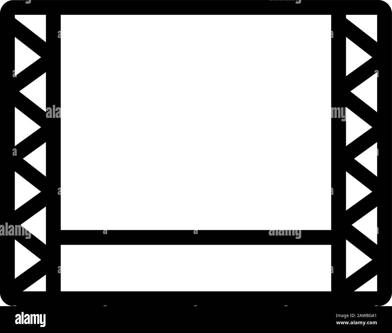 scene icon vector. Isolated contour symbol illustration Stock Vector ...