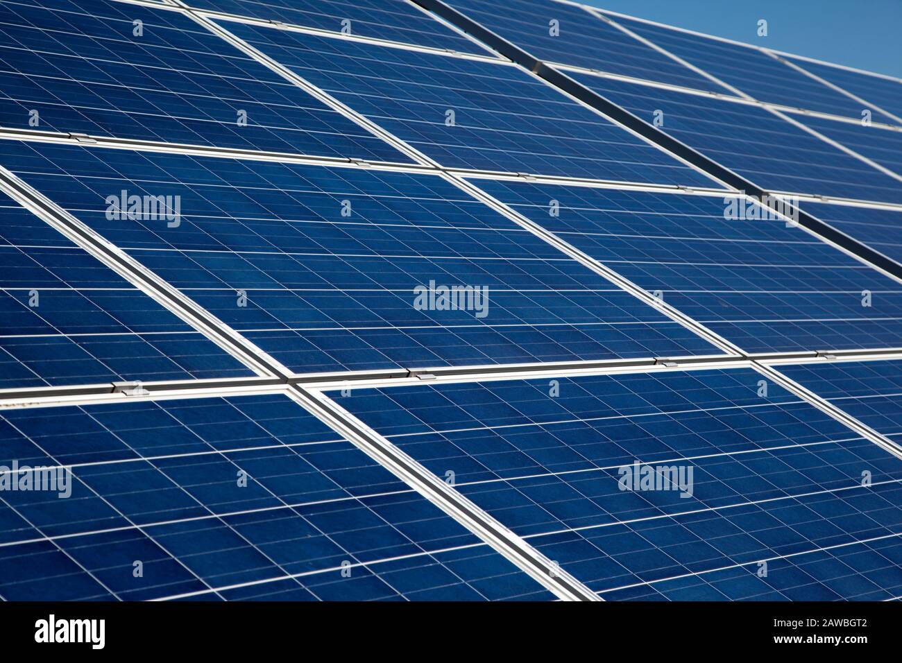 Solar panels renewable energy. Solar battery panel modules Stock Photo ...