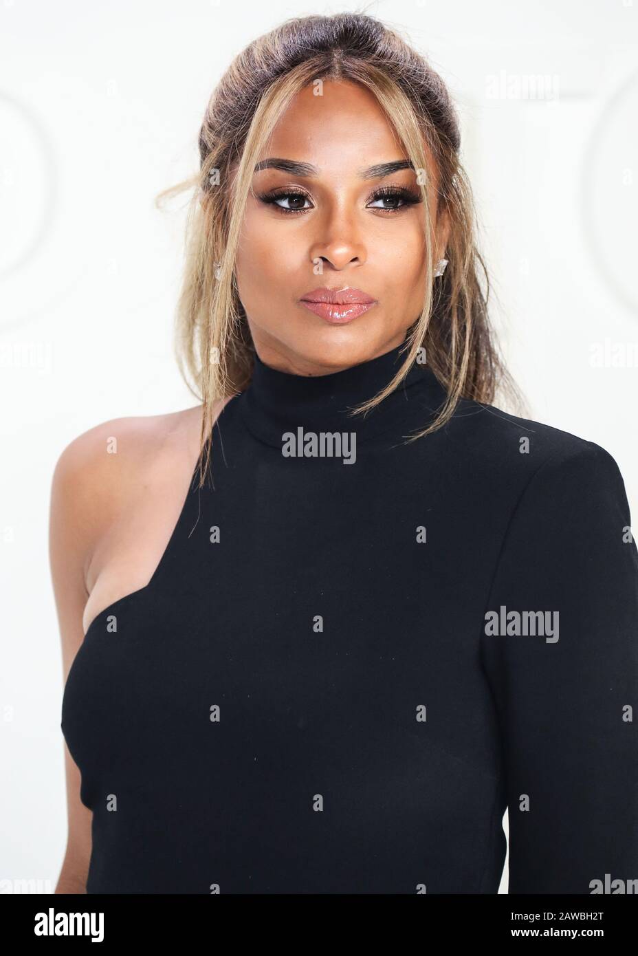 HOLLYWOOD, LOS ANGELES, CALIFORNIA, USA - FEBRUARY 07: Ciara arrives at ...