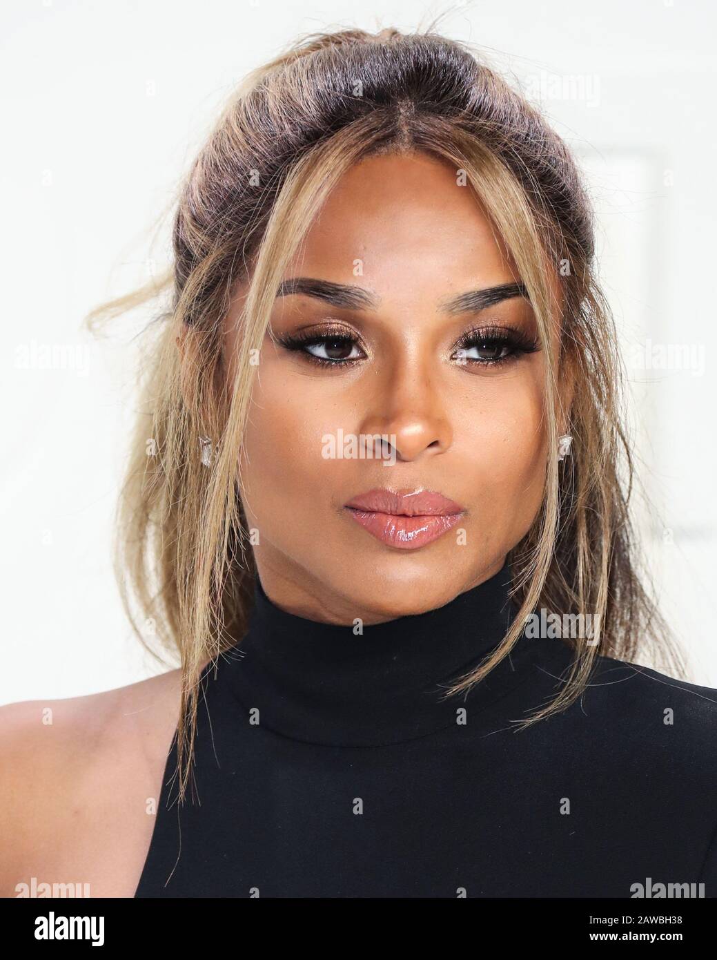 HOLLYWOOD, LOS ANGELES, CALIFORNIA, USA - FEBRUARY 07: Ciara arrives at ...