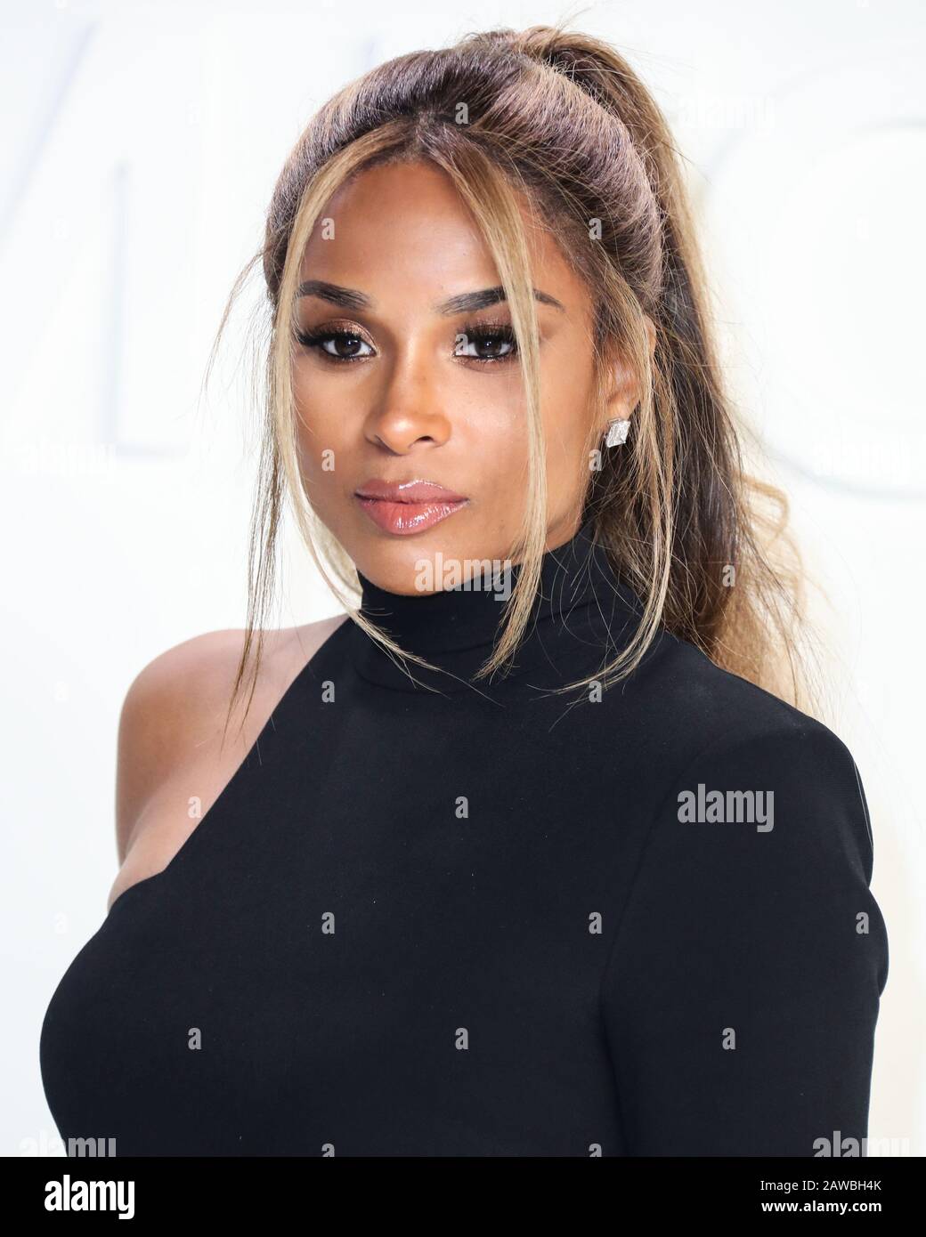 HOLLYWOOD, LOS ANGELES, CALIFORNIA, USA - FEBRUARY 07: Ciara arrives at ...