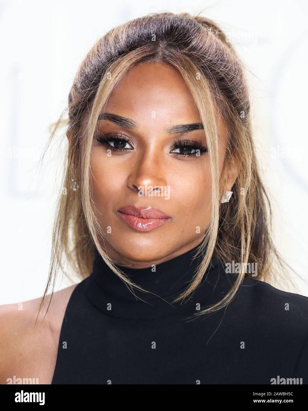 HOLLYWOOD, LOS ANGELES, CALIFORNIA, USA - FEBRUARY 07: Ciara arrives at ...