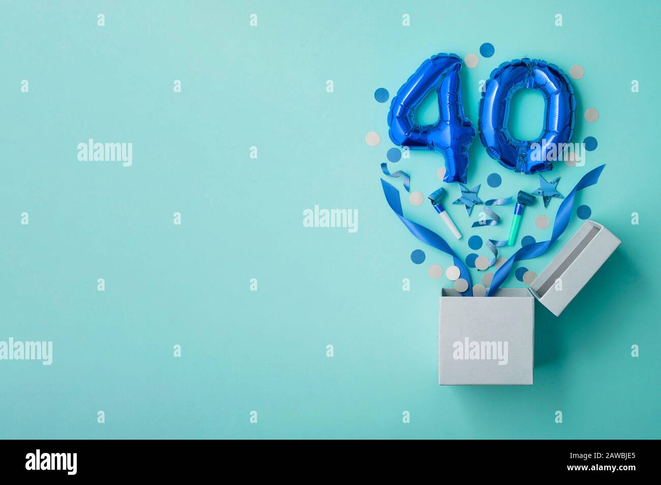 40th birthday balloon hi-res stock photography and images - Alamy
