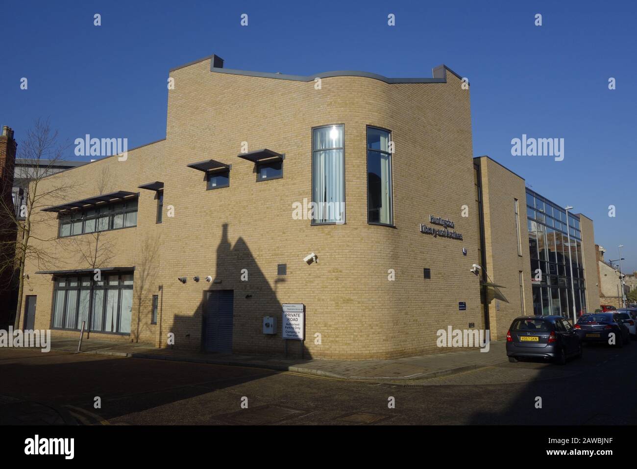 huntingdon town centre library , cambridgeshire, england, uk, gb Stock ...