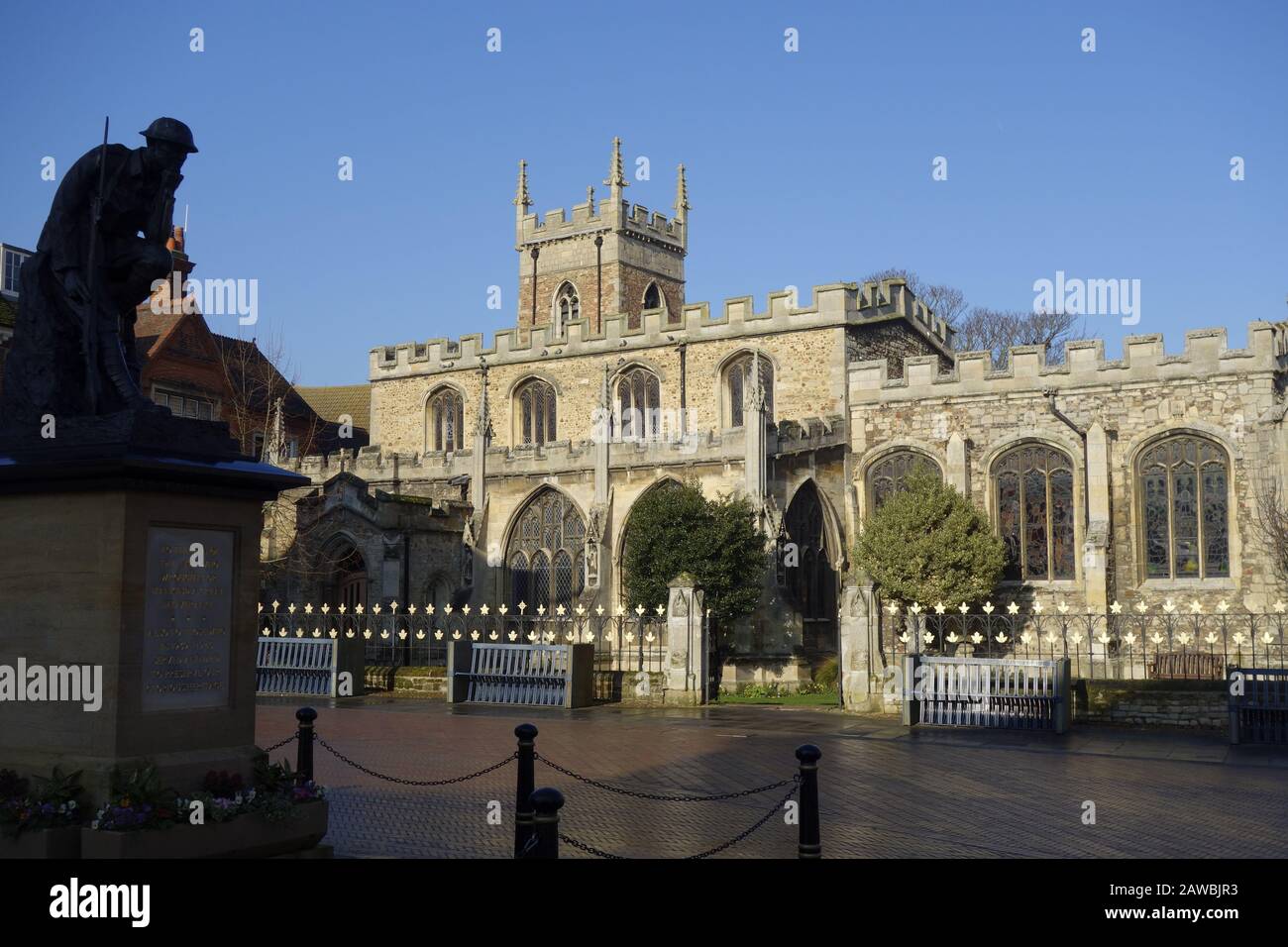 all saints church in the town square, huntingdon town centre ...