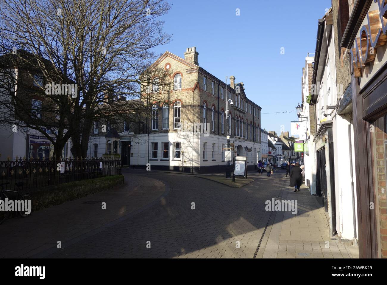 huntingdon town centre, cambridgeshire, england, uk, gb Stock Photo - Alamy