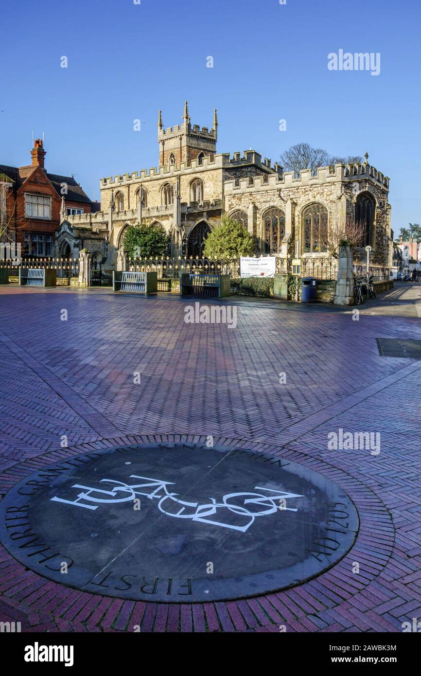 huntingdon town centre, cambridgeshire, england, uk, gb Stock Photo - Alamy