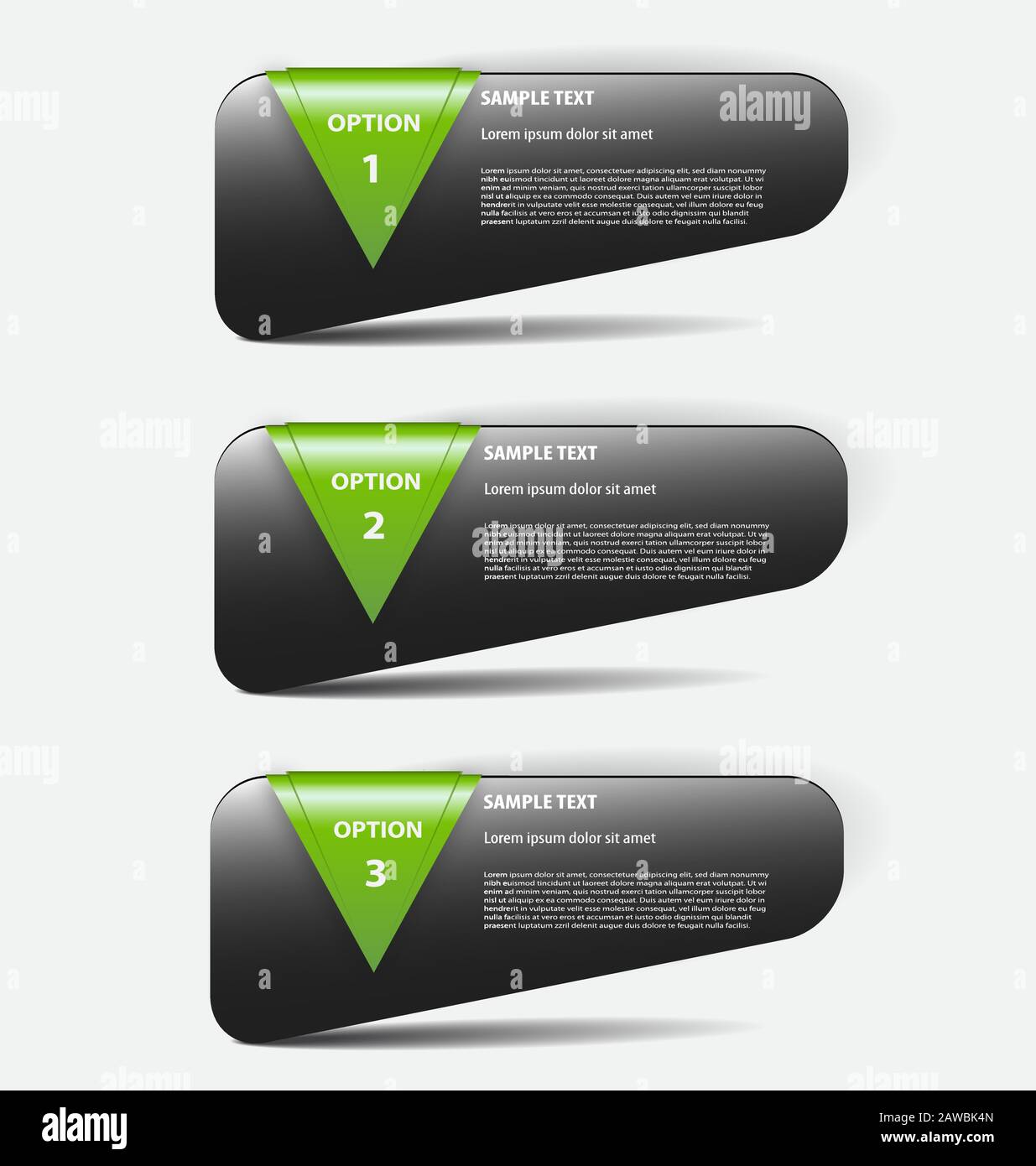 Stylized presentation template with empty text boxes and embellishment ...