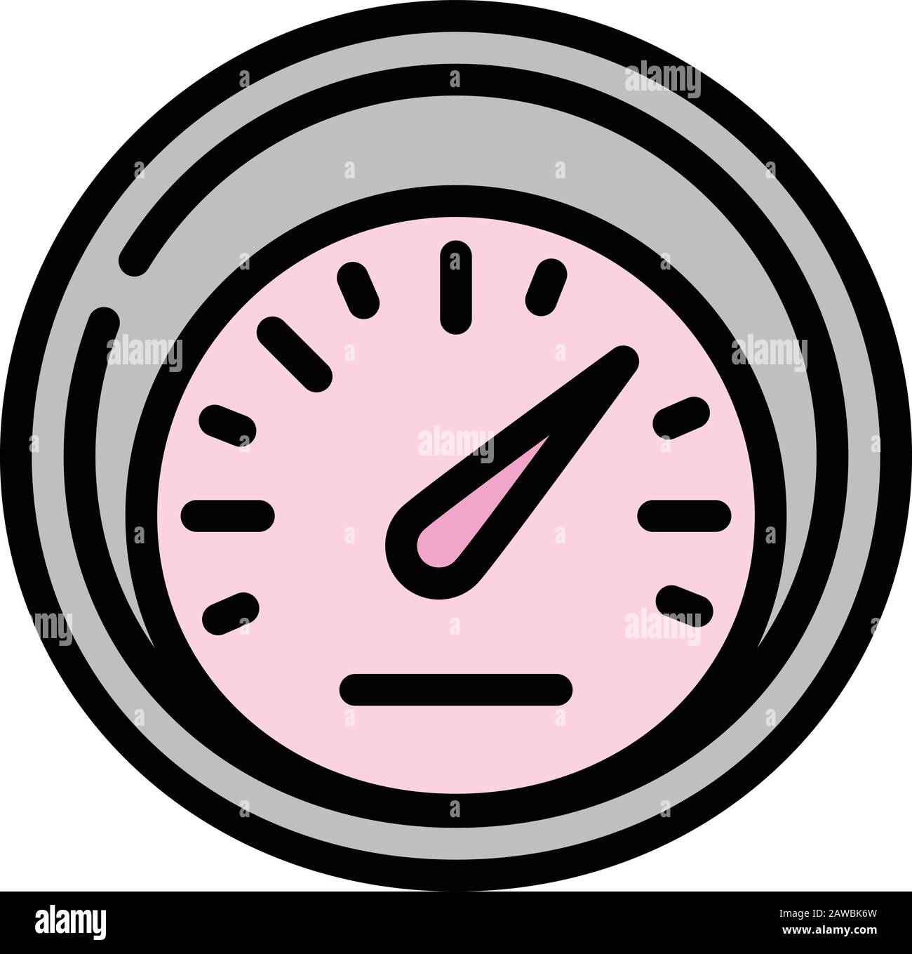 Miles speedometer icon. Outline miles speedometer vector icon for web ...