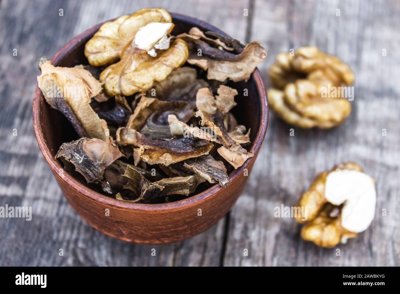 Types of walnuts with a diaphragm hi-res stock photography and images ...