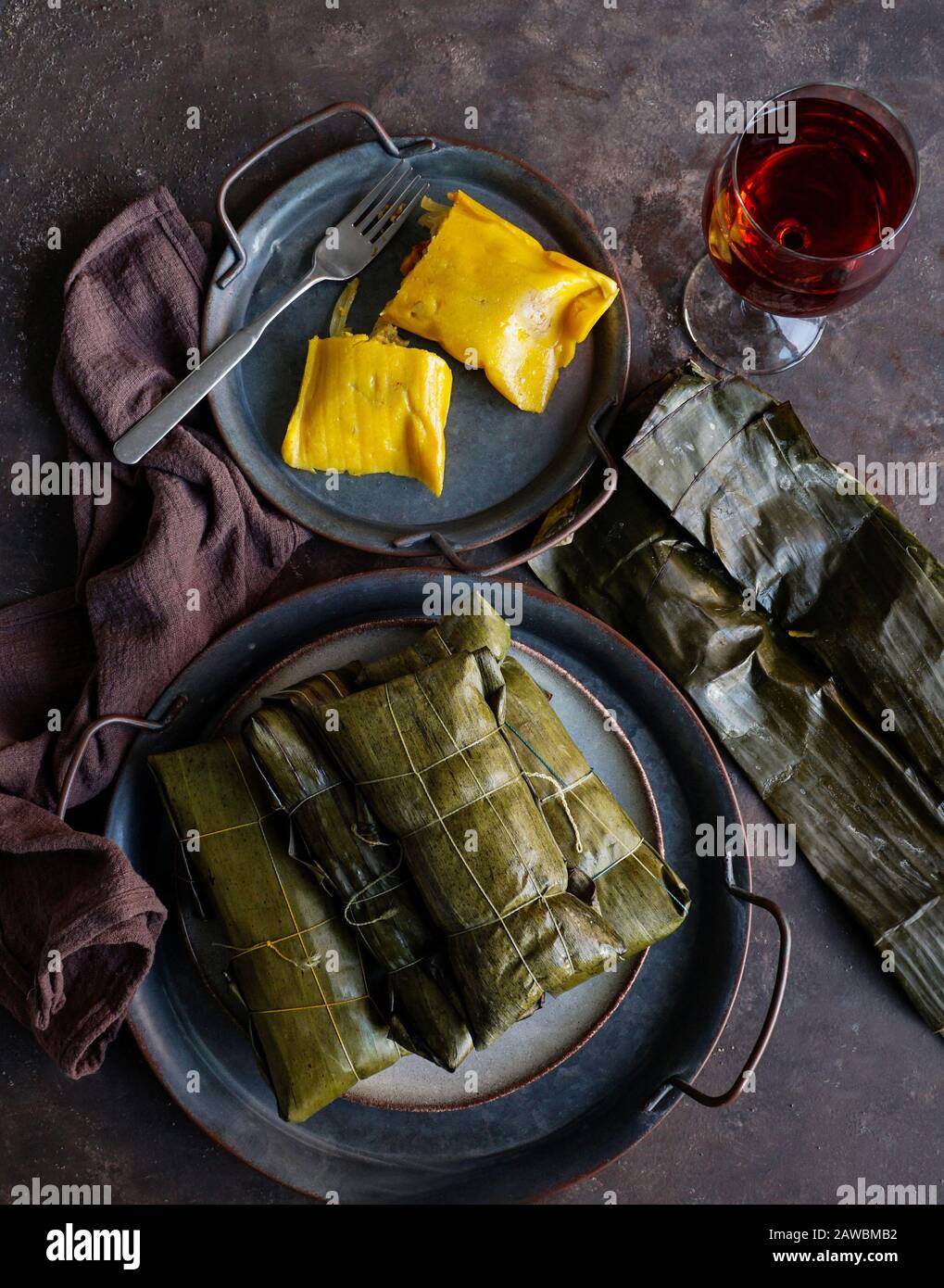 Venezuelan christmas food - hallaca - corn dough stuffed with a stew of ...