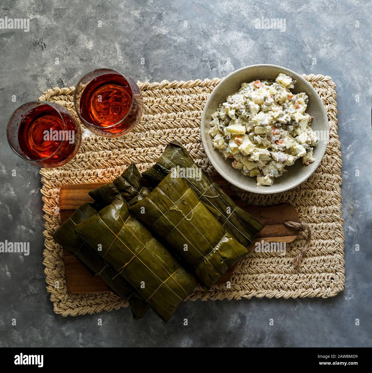 Venezuelan christmas food - hallaca - corn dough stuffed with a stew of ...