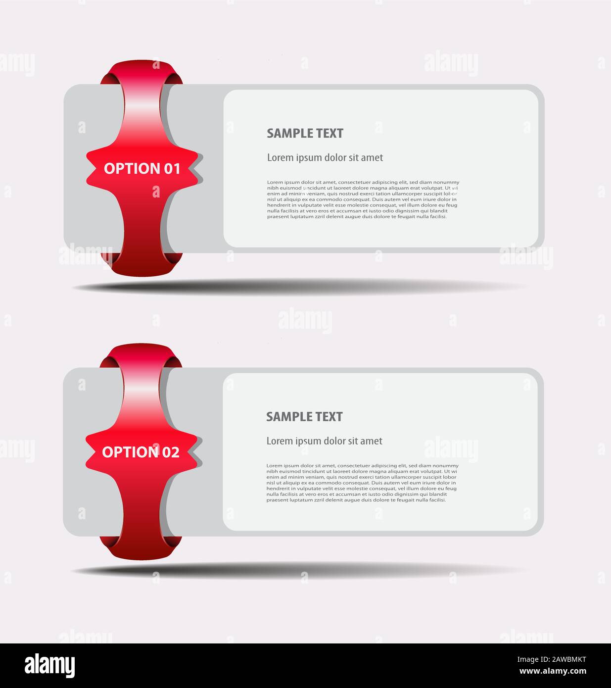 Stylized presentation template with empty text boxes and embellishment ...