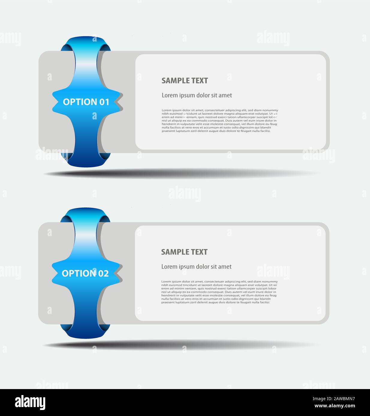 Stylized presentation template with empty text boxes and embellishment ...