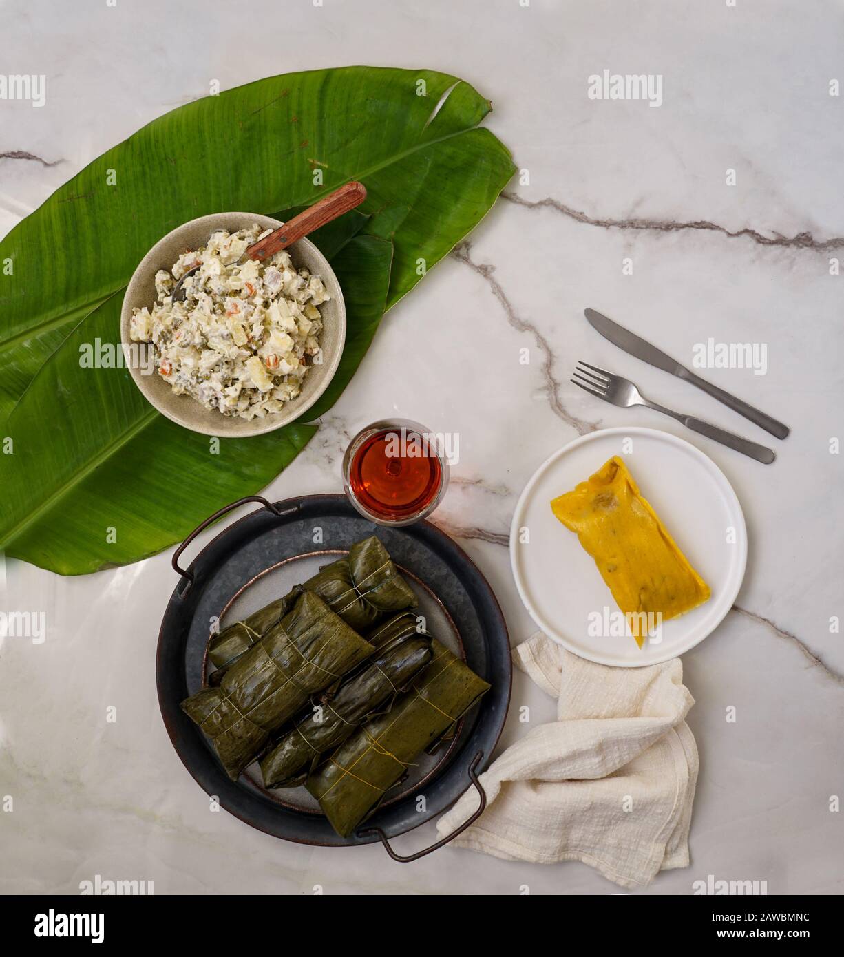 Venezuelan christmas food - hallaca - corn dough stuffed with a stew of ...