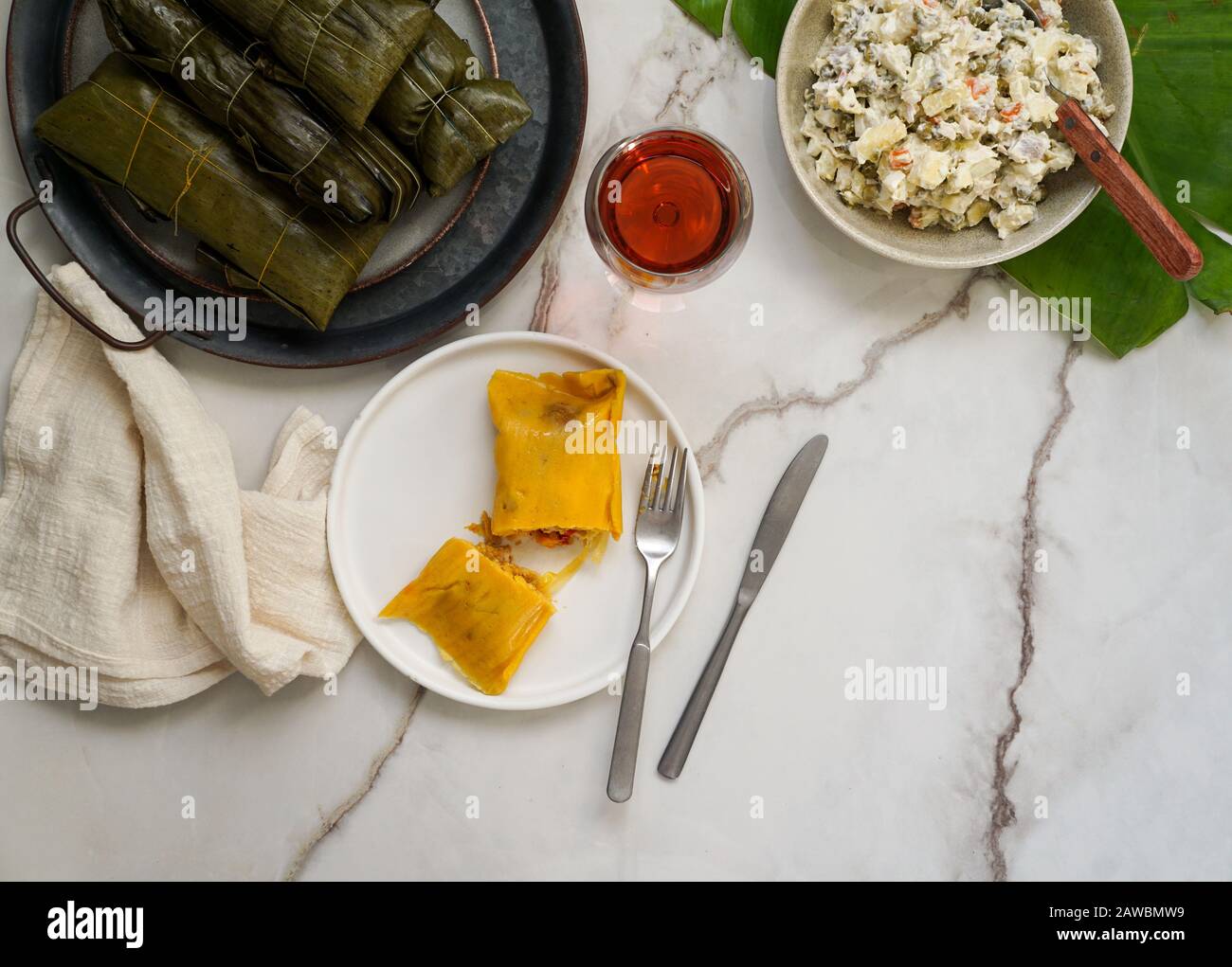 Venezuelan christmas food - hallaca - corn dough stuffed with a stew of ...