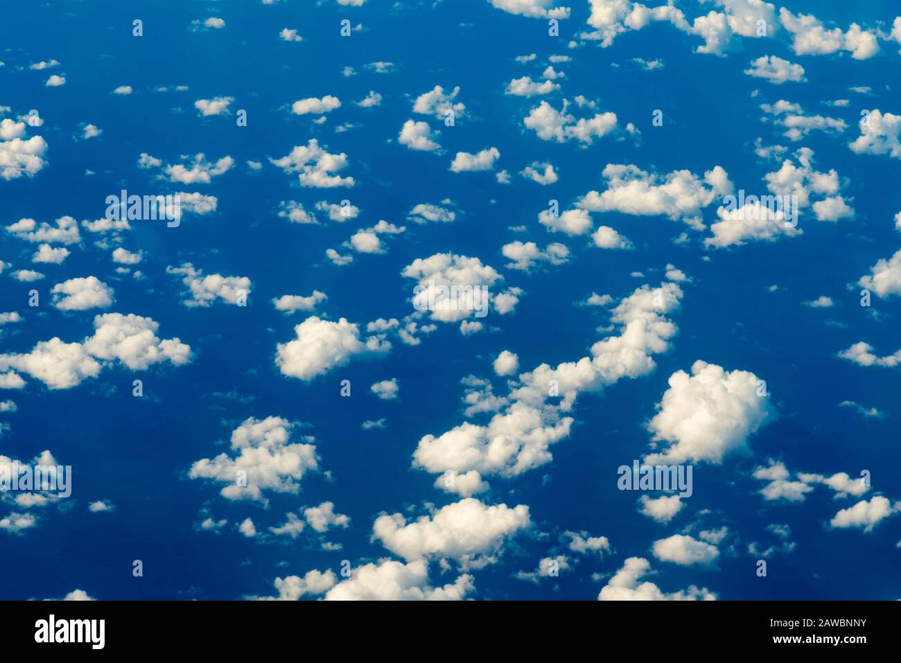 Beautiful landscape aerial view of Above The Clouds in the sky. The ...