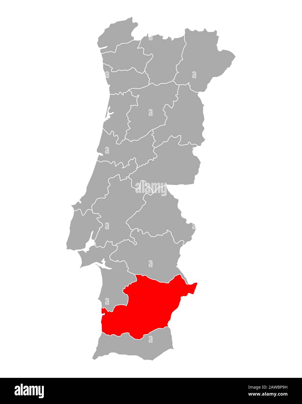 Map of beja portugal hi-res stock photography and images - Alamy