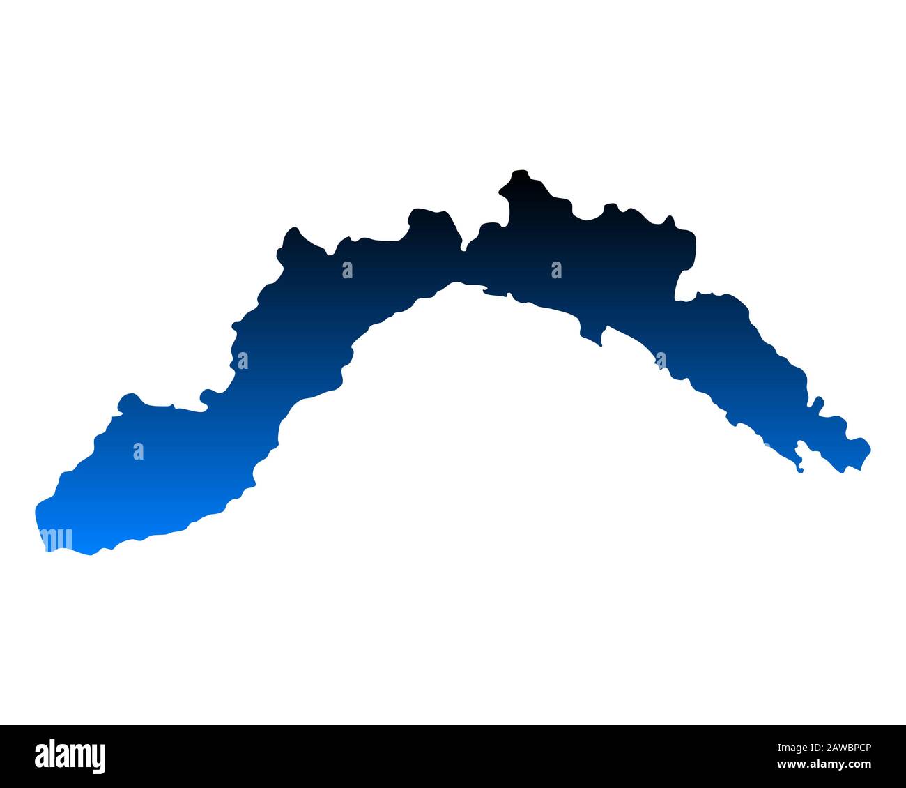 Map of Liguria Stock Photo - Alamy