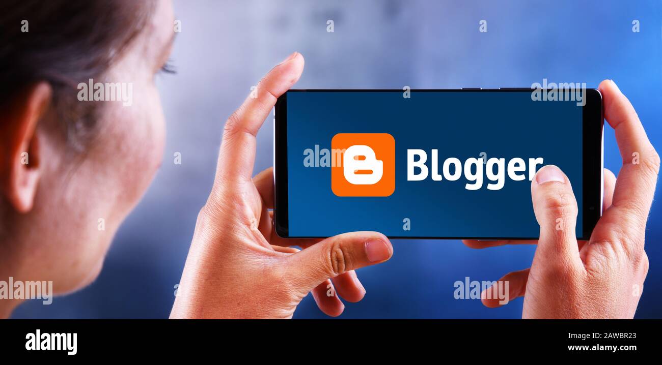 Blogger logo hi-res stock photography and images - Alamy