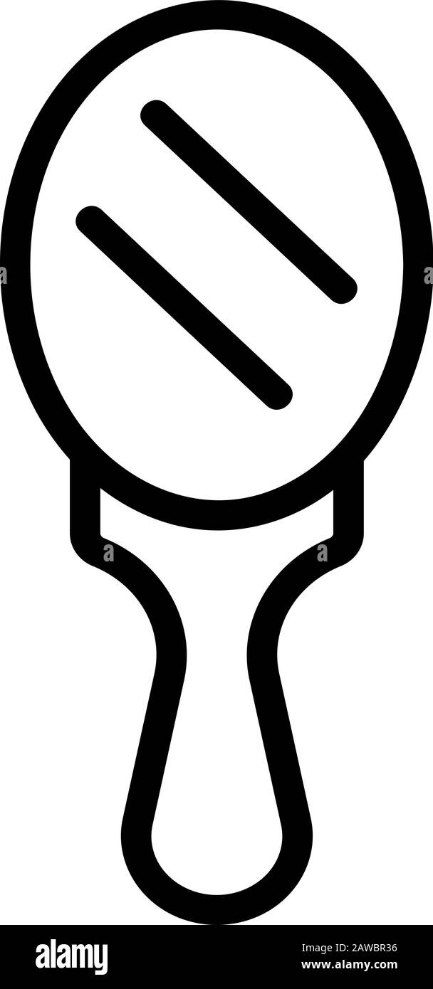 Mirror icon vector. Isolated contour symbol illustration Stock Vector ...