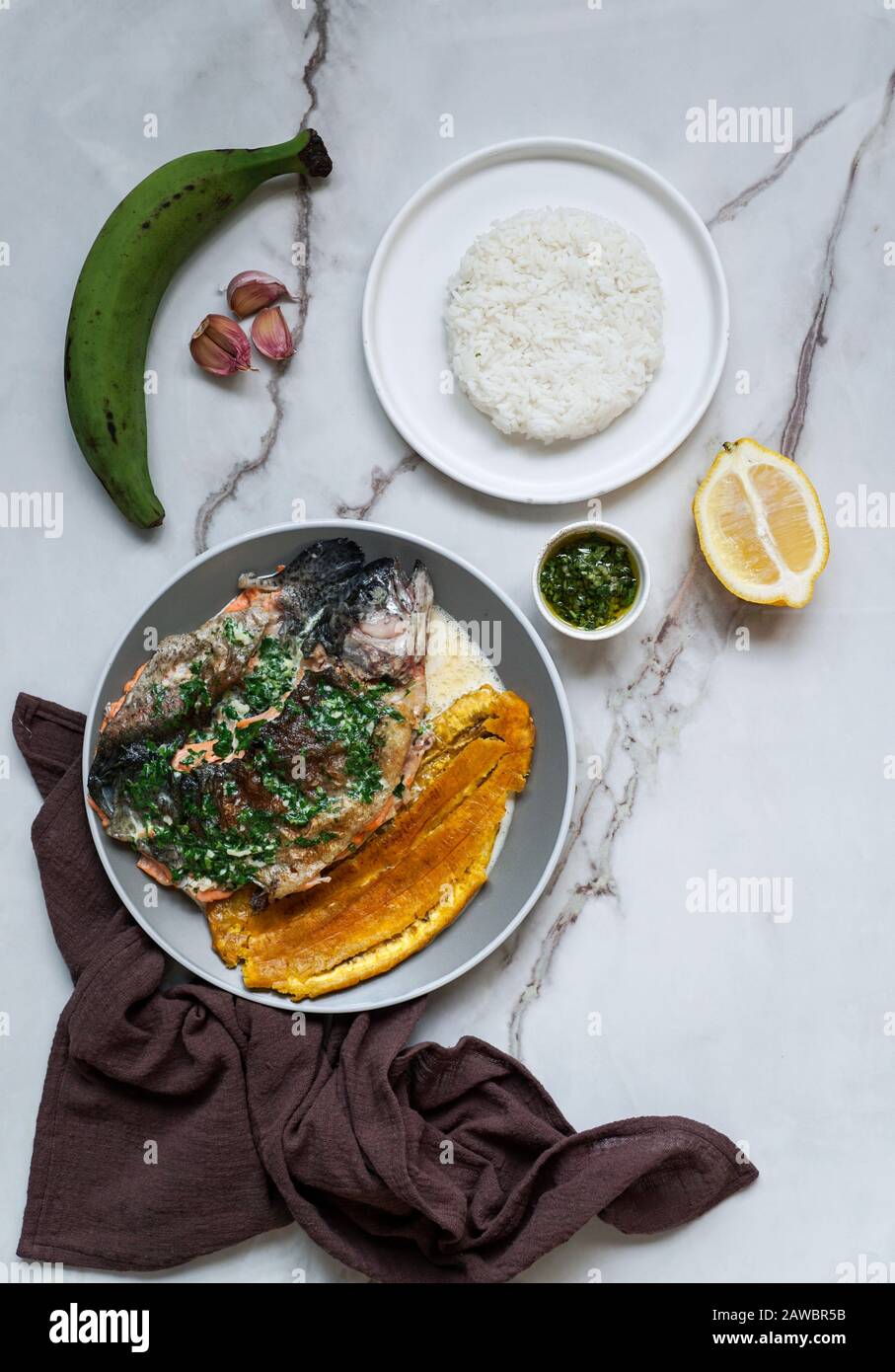 Colombian and Mexican, Venezuela food - trucha al ajillo - river trout ...