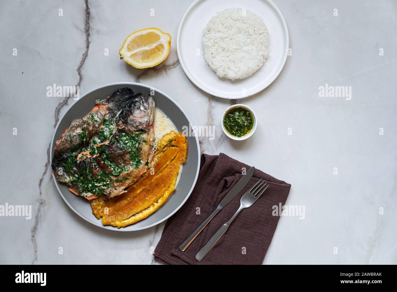 Colombian and Mexican, Venezuela food - trucha al ajillo - river trout ...