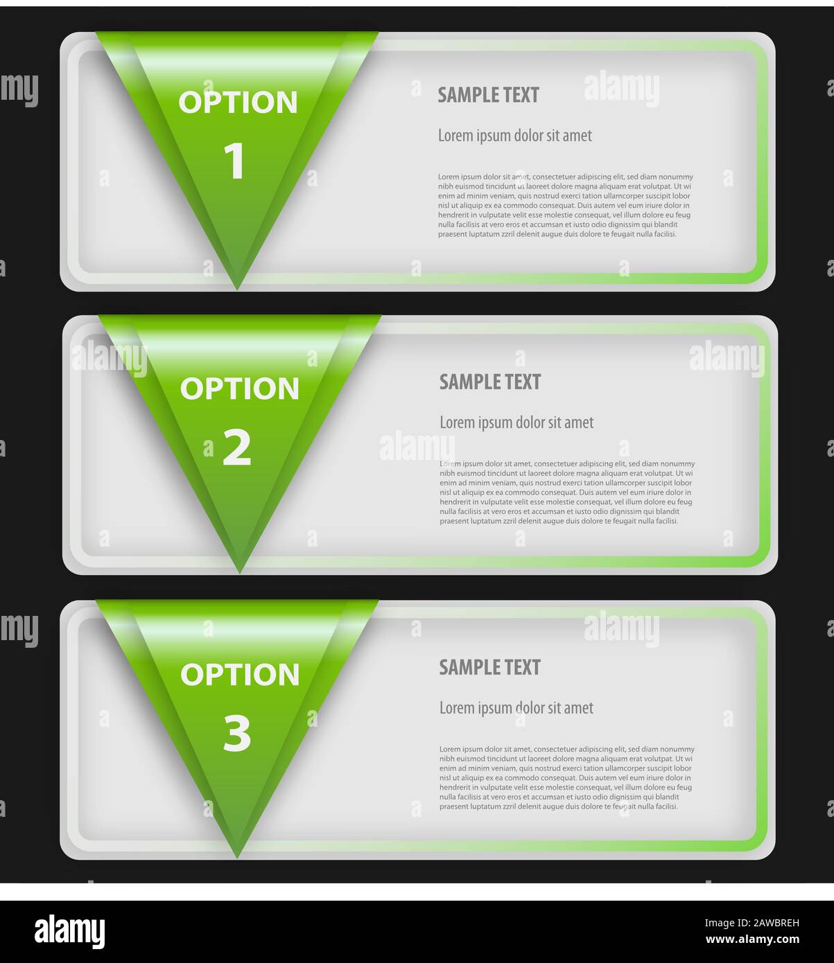 Stylized presentation template with empty text boxes and embellishment ...
