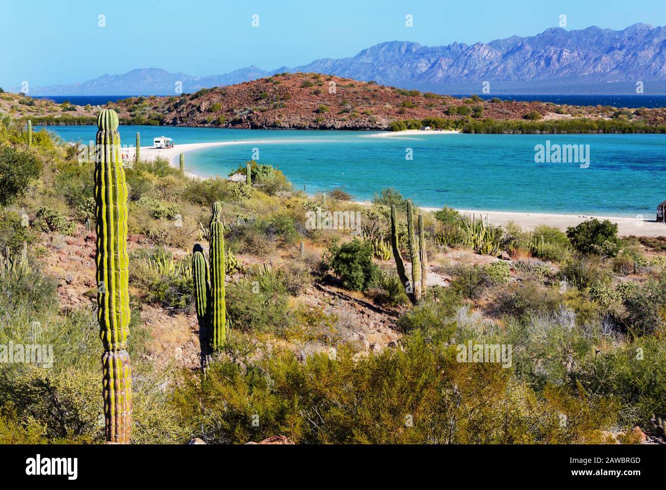Beautuful Baja California landscapes, Mexico. Travel background ...