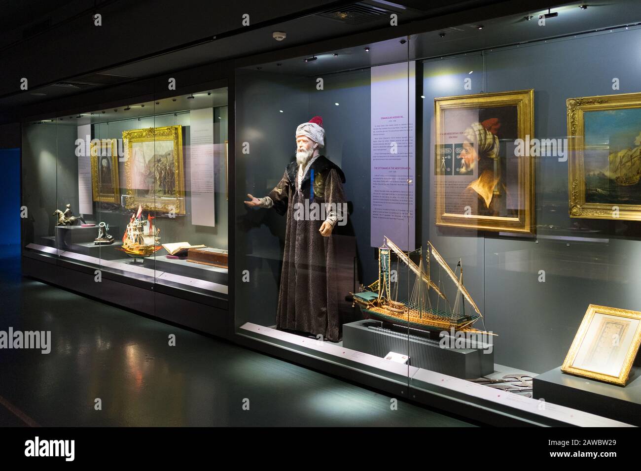 Istanbul, Turkey - Jan 12, 2020: Items displayed for Exhibition in The ...
