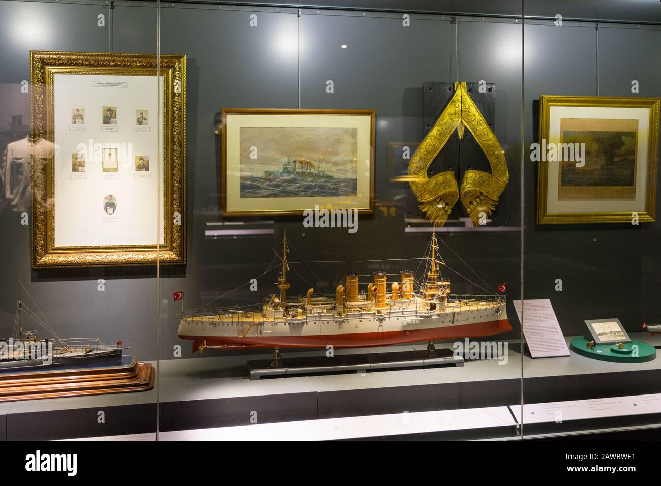 Istanbul, Turkey - Jan 12, 2020: Items displayed for Exhibition in The ...