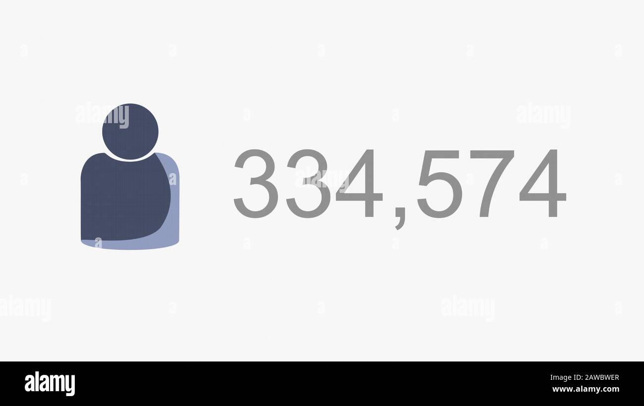 Extreme Growth of Online Followers Illustration Stock Photo - Alamy